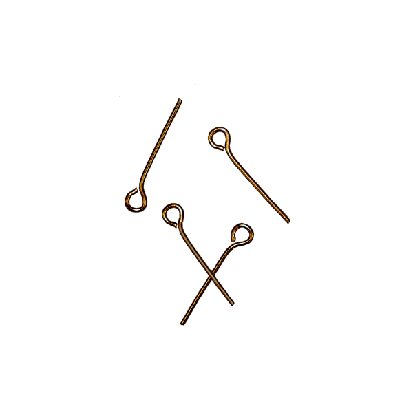 Eye Pins, Copper, Alloy, 0.62 inches, 21 Gauge, Sold Per pkg of Approx ...