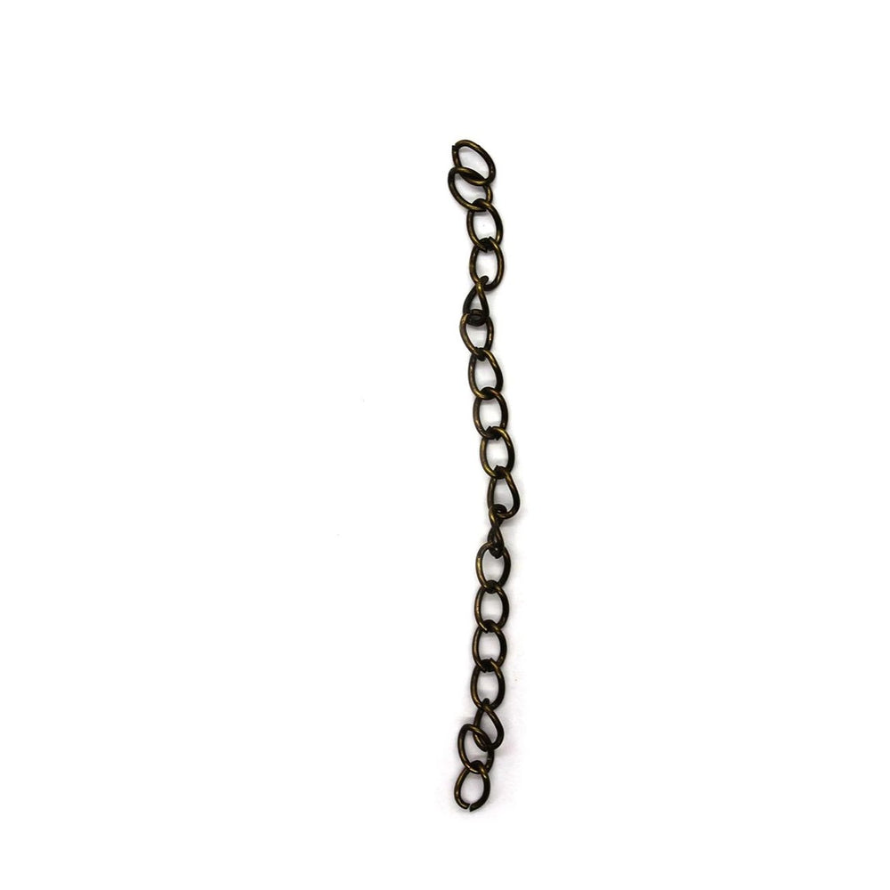 Chains, Chain Extenders, Curb Chain, Antique Brass, Alloy, 8 pcs ...