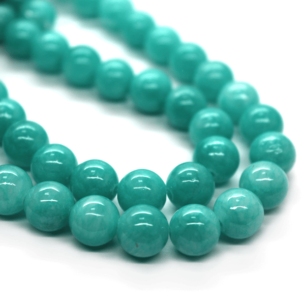 Blue Jade, Semi-Precious Stone, 6mm, 65 pcs per strand - Butterfly ...